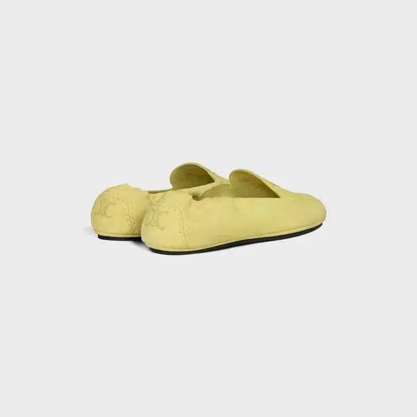 Celine Adam Loafer In Suede Calfskin