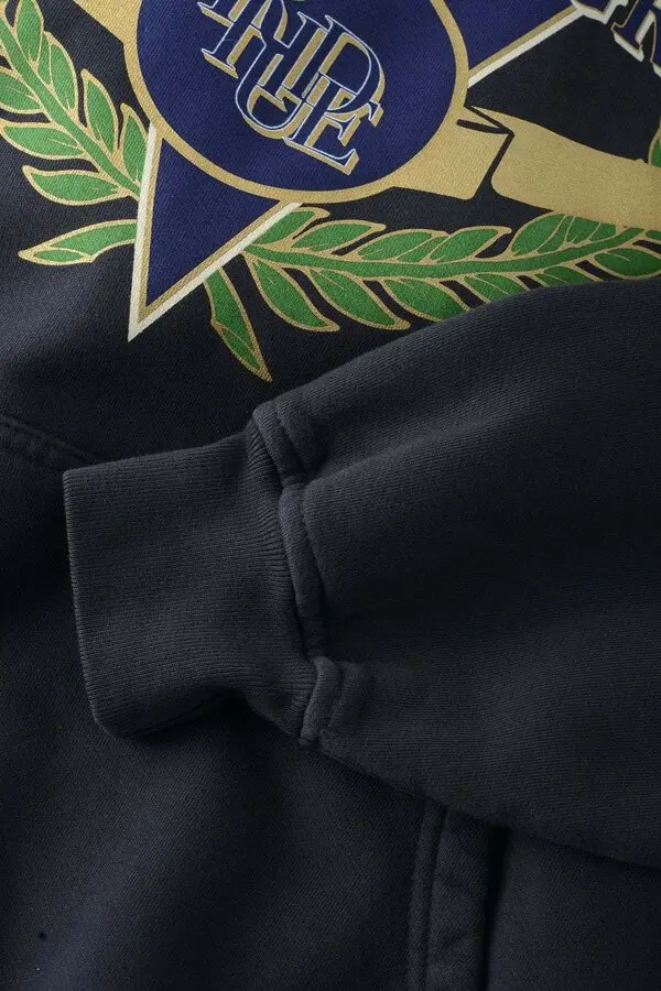 Rhude Logo Printed Long-sleeved Hoodie