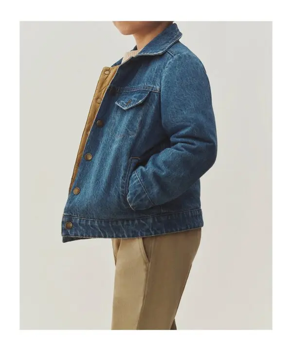 Bonpoint Marvin Reversible Organic Cotton Jacket With Embroidery