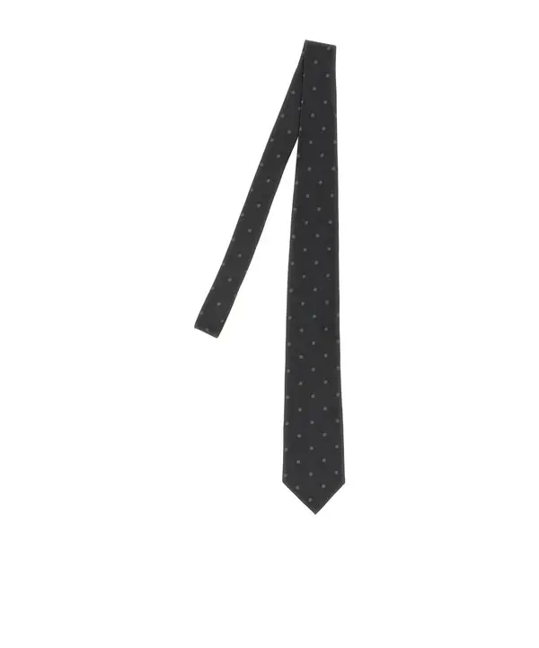 TOM FORD Polka-dot Tie - Black