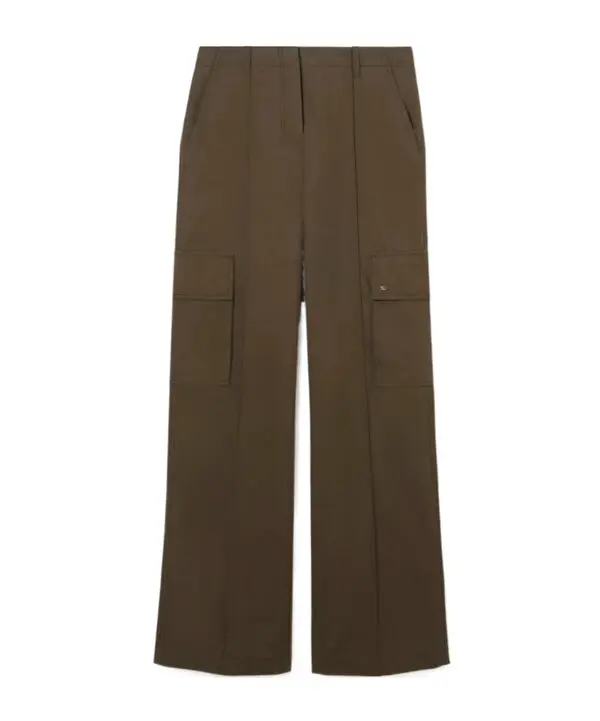 Burberry Gabardine Cargo Trousers - Juniper Green
