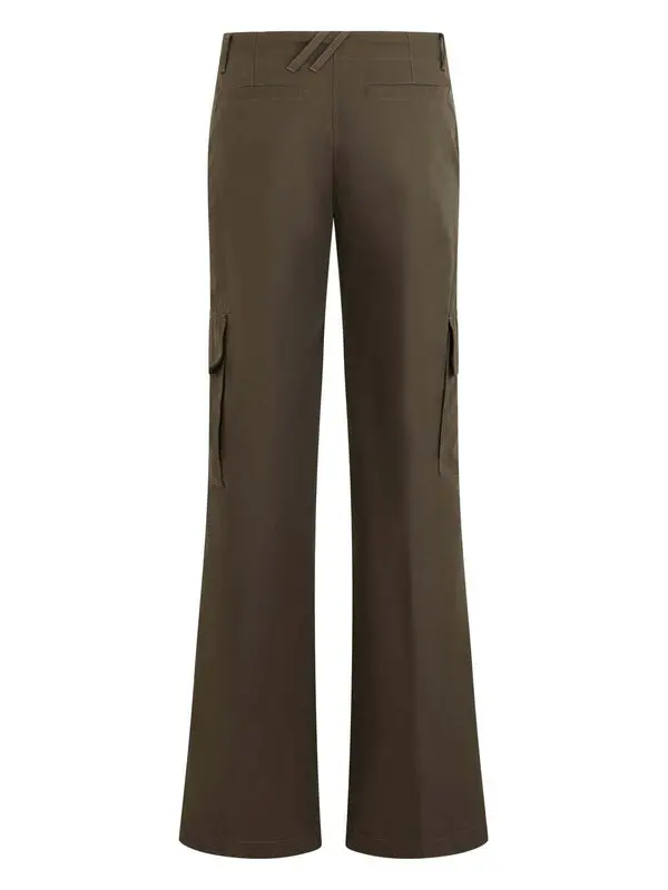 Burberry Gabardine Cargo Pants With Equestrian Knight Design Rivet