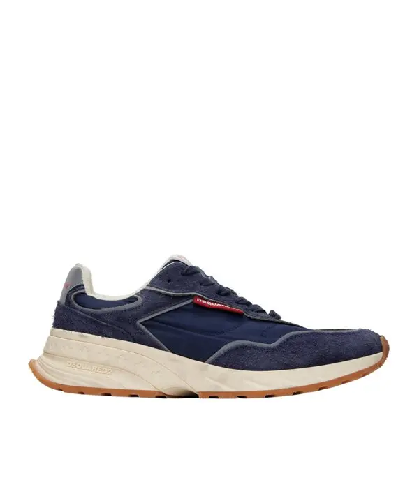 Dsquared2 Panelled Lace-up Sneakers - Blue