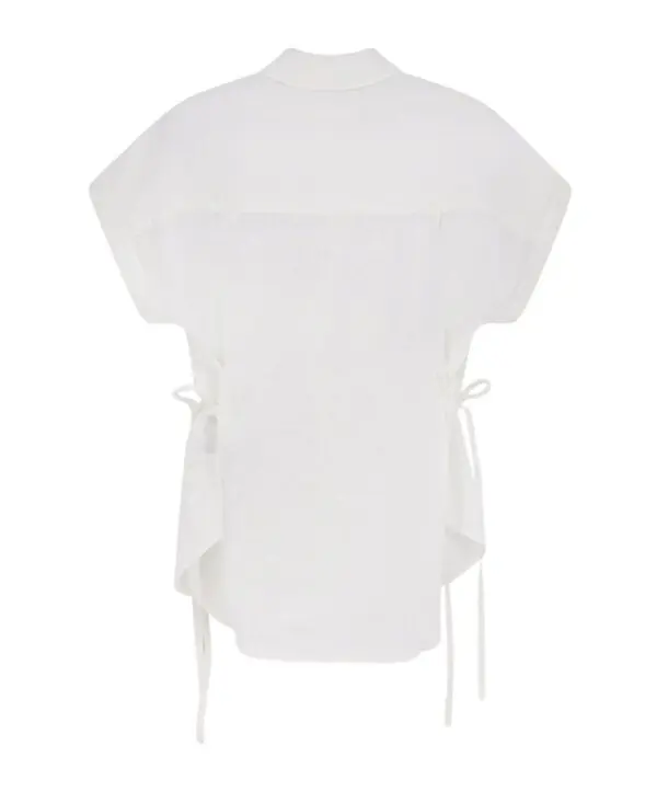 Closed Side-tie Short-sleeve Shirt