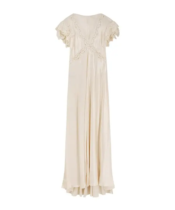 Alberta Ferretti Long Dress - Beige