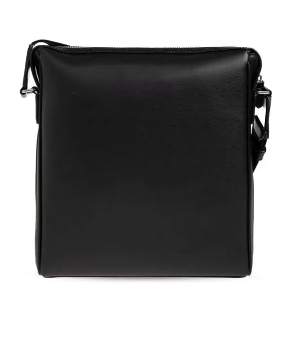 Bally Mythos Logo Lettering Striped Messenger Bag