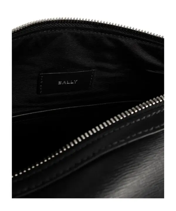 Bally Mythos Logo Lettering Striped Messenger Bag