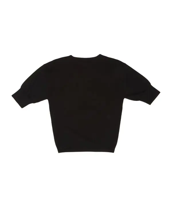 LEMAIRE Short Sleeve Jumper - Black