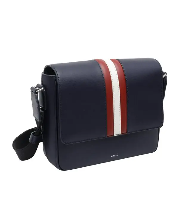 Bally Mythos Stripe Messenger Bag