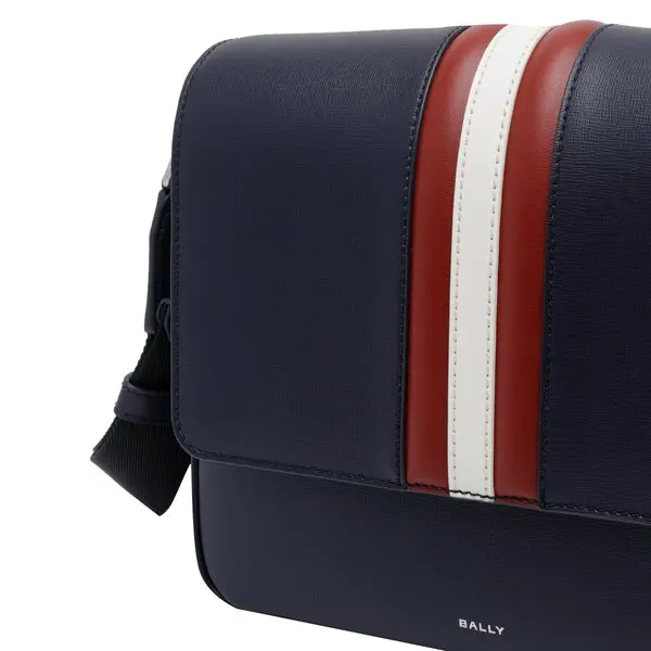 Bally Mythos Stripe Messenger Bag