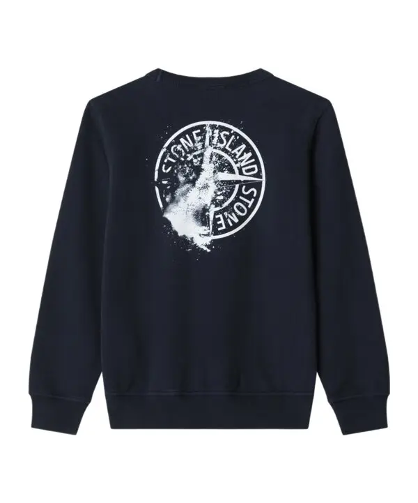 Stone Island Sweatshirt With Logo Prints