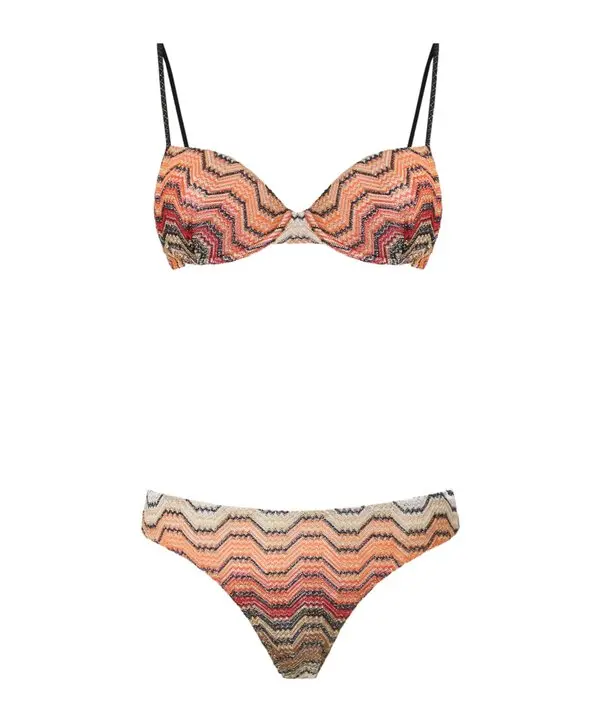 Missoni Bikini A Balconcino In Viscosa Lam - Multi-color