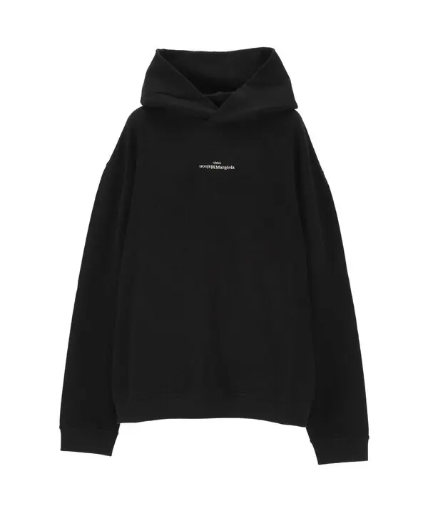 MAISON MARGIELA Long-sleeved Hooded Sweatshirt - Black