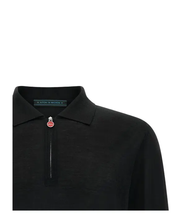 Kiton Zip-up Polo Shirt