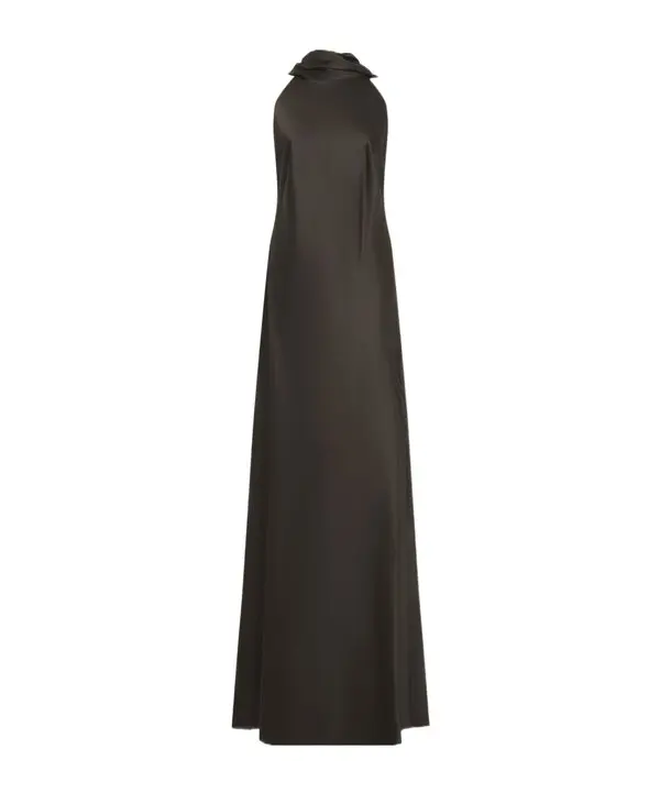 Ralph Lauren Sleeveless High-neck Formal Dress - Black