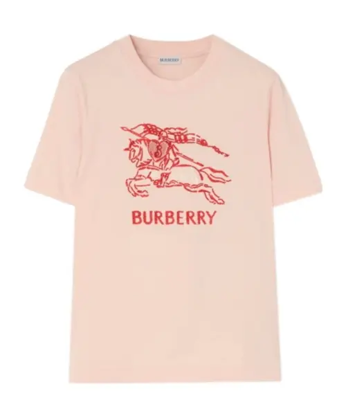 Burberry Heart Knight Cotton T-shirt - Pink
