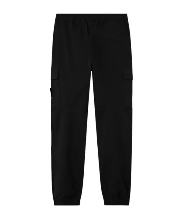 Stone Island Regular-tapered Fit Cargo Trousers With Drawstring Waistband