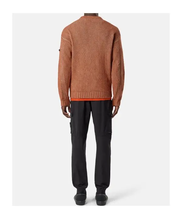 Stone Island Regular-tapered Fit Cargo Trousers With Drawstring Waistband