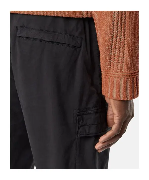 Stone Island Regular-tapered Fit Cargo Trousers With Drawstring Waistband