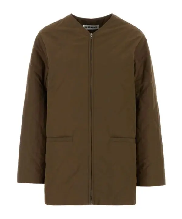 JIL SANDER Quilted Water-repellent Jacket - Brown