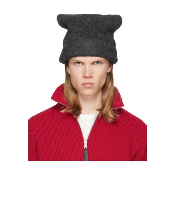 MAISON MARGIELA Cashmere Knit Hat - Grey