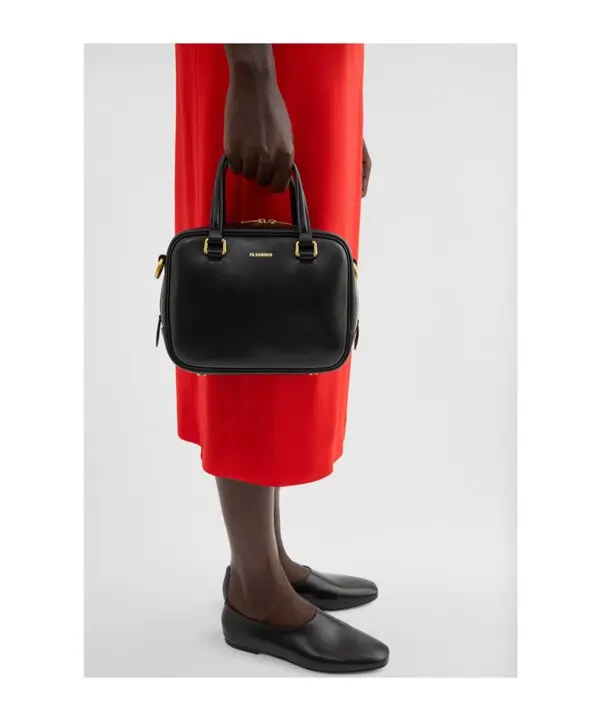 JIL SANDER Small-sized Leather Crossbody Bag With Embossed Logo