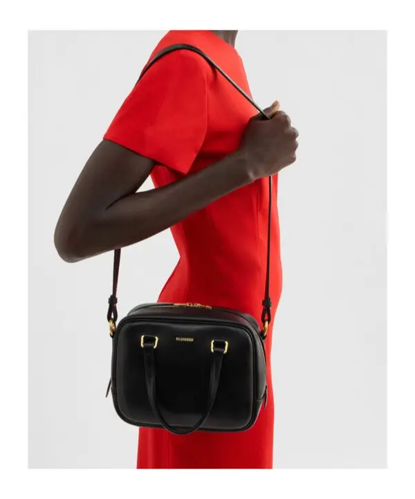 JIL SANDER Small-sized Leather Crossbody Bag With Embossed Logo