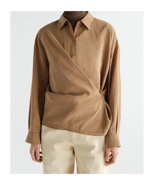 LEMAIRE Long-sleeved Draped Shirt