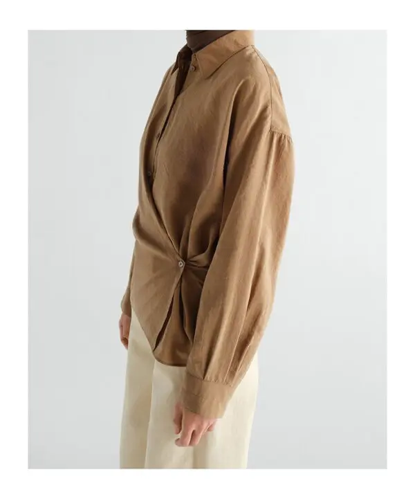 LEMAIRE Long-sleeved Draped Shirt