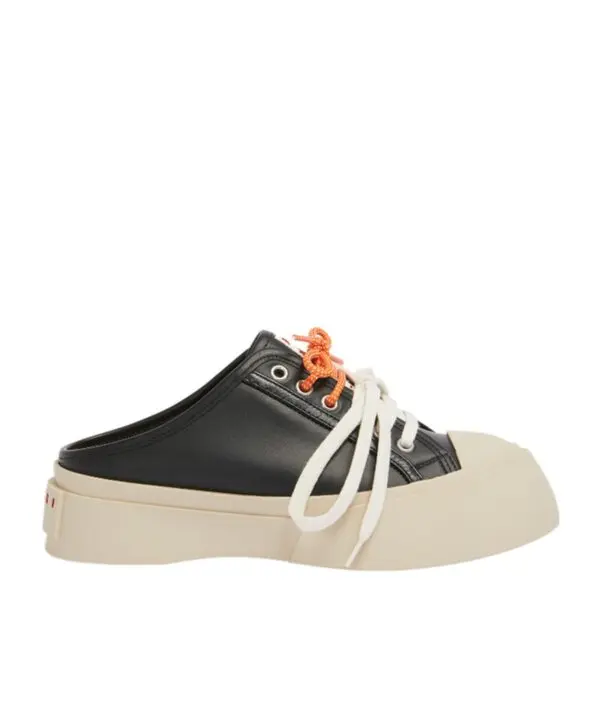 Marni Leather Pablo Lace-up Sabot