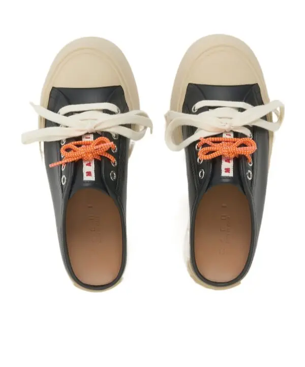 Marni Leather Pablo Lace-up Sabot