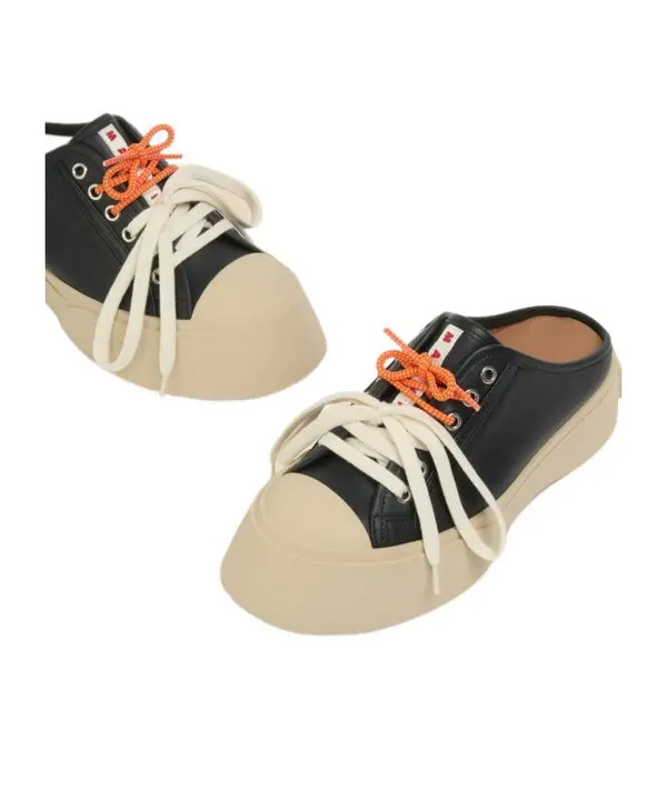 Marni Leather Pablo Lace-up Sabot