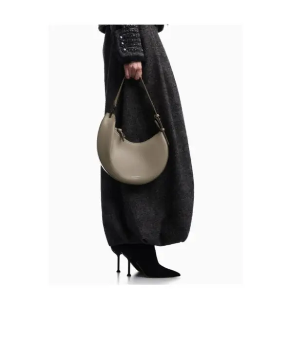 Emporio Armani 1981 Leather Hobo Bag
