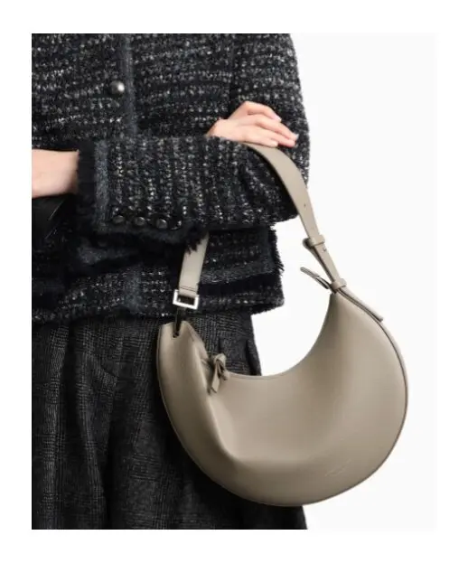 Emporio Armani 1981 Leather Hobo Bag