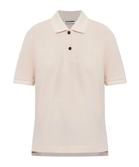 JIL SANDER Cotton Piquet Polo T-shirt - White