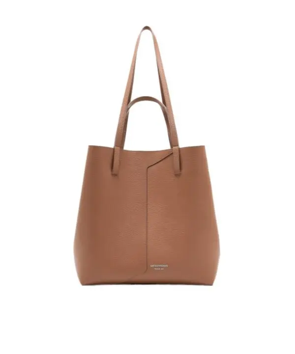Emporio Armani 1981 Leather Shopper Bag - Brown