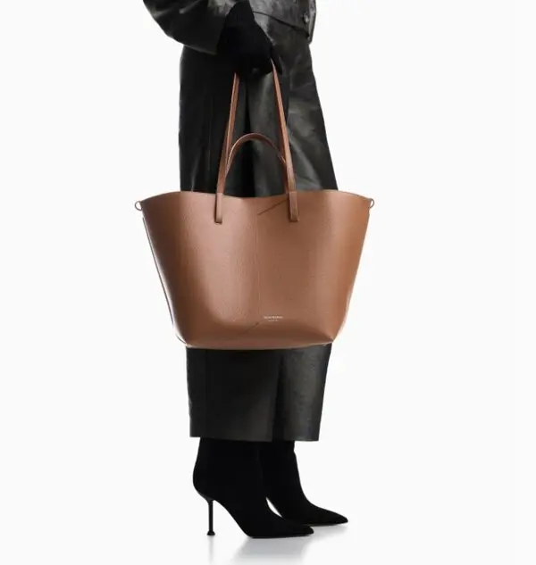 Emporio Armani 1981 Leather Shopper Bag - Brown