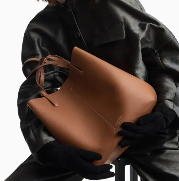Emporio Armani 1981 Leather Shopper Bag - Brown