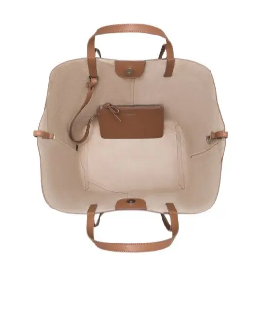Emporio Armani 1981 Leather Shopper Bag - Brown