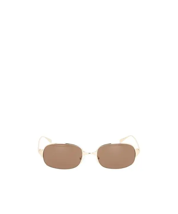 Alexander McQueen Geometric Sunglasses - Gold