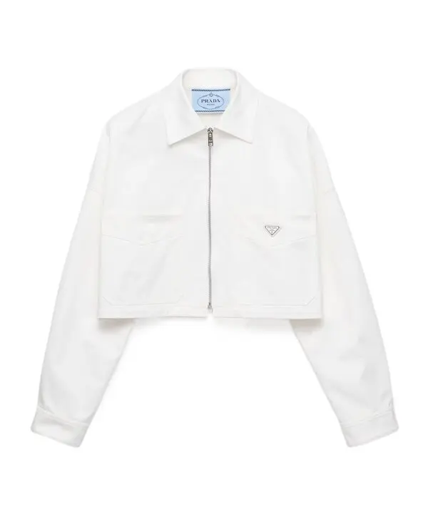 Prada Chino Blouson Jacket - White