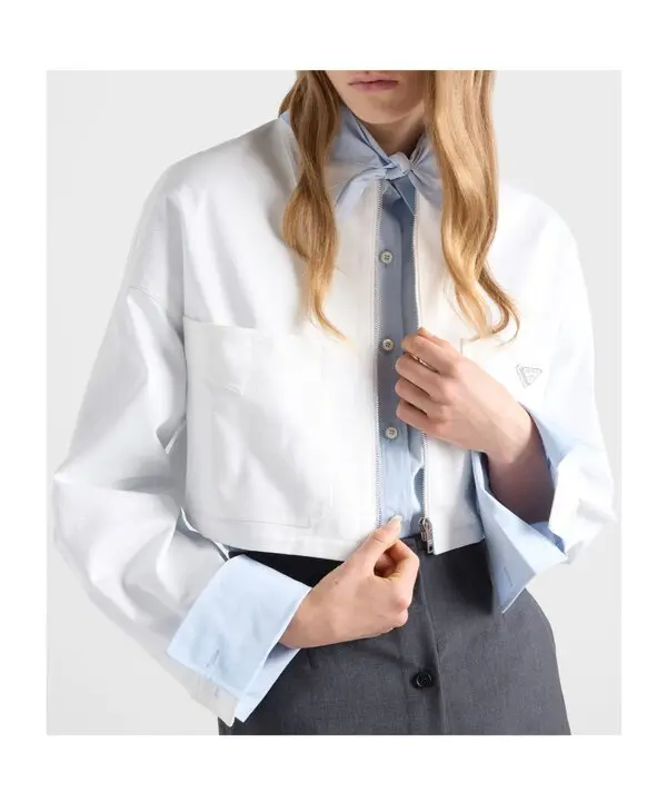 Prada Chino Blouson Jacket - White