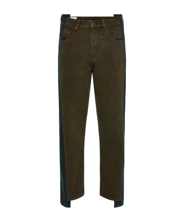 MAISON MARGIELA Spliced Straight-leg Jeans - Brown/black