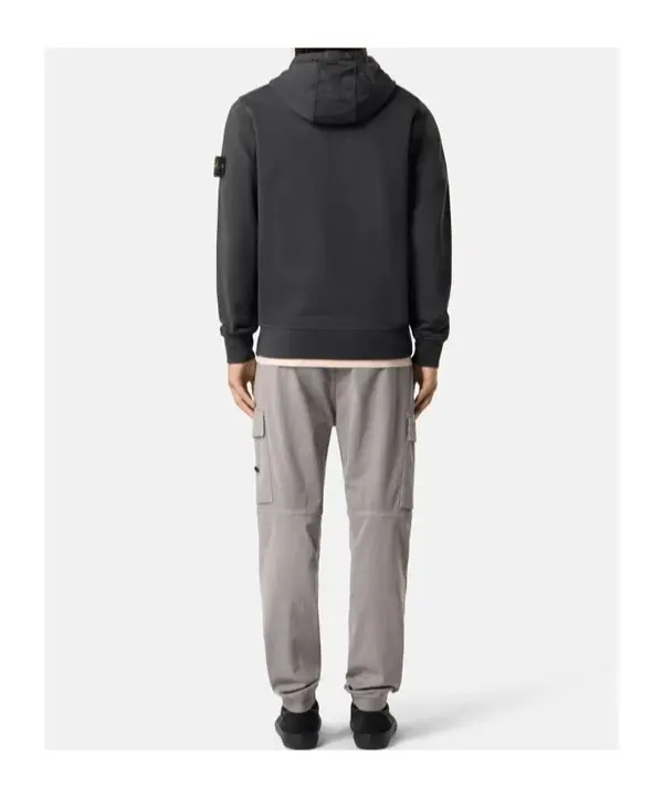Stone Island Regular-fit Hooded Sweatshirt With Pouch Pocket