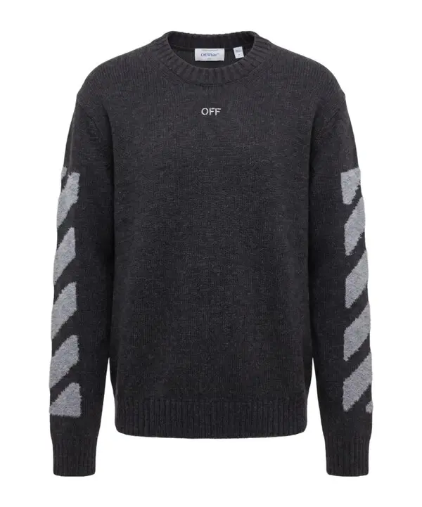 Off-White Crew-neck Sweater - Black