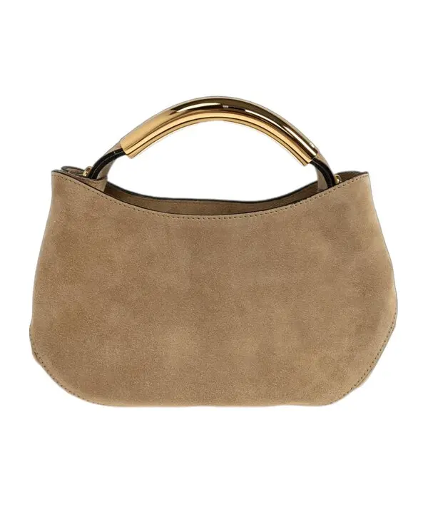 Moschino Suede Handbag - Beige