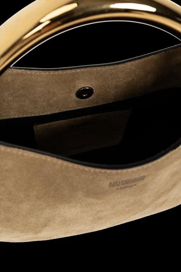 Moschino Suede Handbag