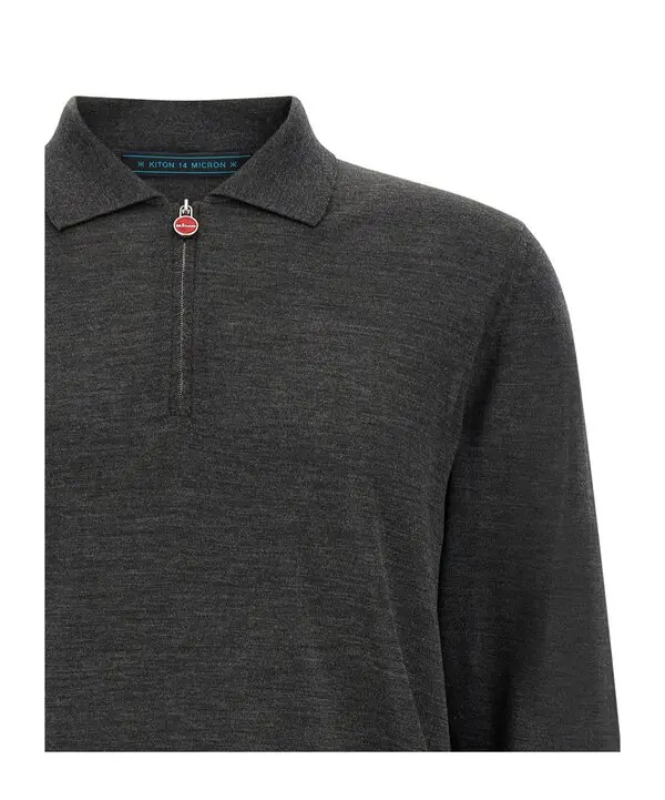 Kiton Half-zip Polo Shirt
