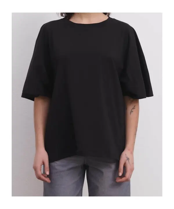 BASERANGE Short-sleeved Ribbed Knit T-shirt