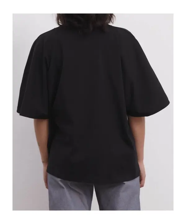 BASERANGE Short-sleeved Ribbed Knit T-shirt